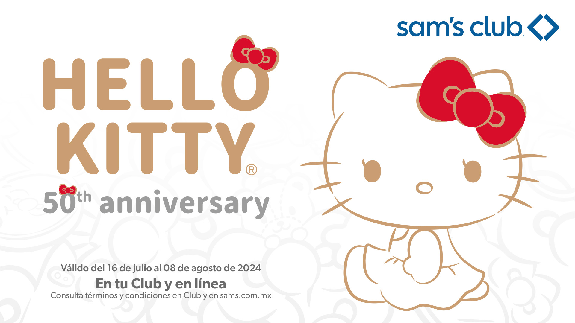 Hello Kitty celebra 50 años y Sam’s Club se une a la fiesta con ...